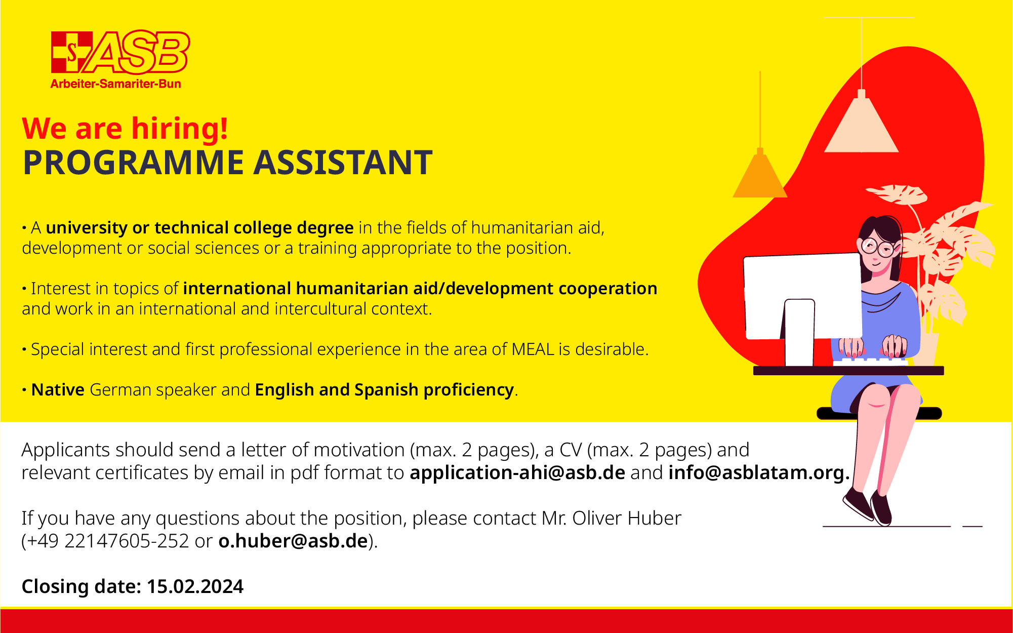 Programme assistant - ASB América Latina